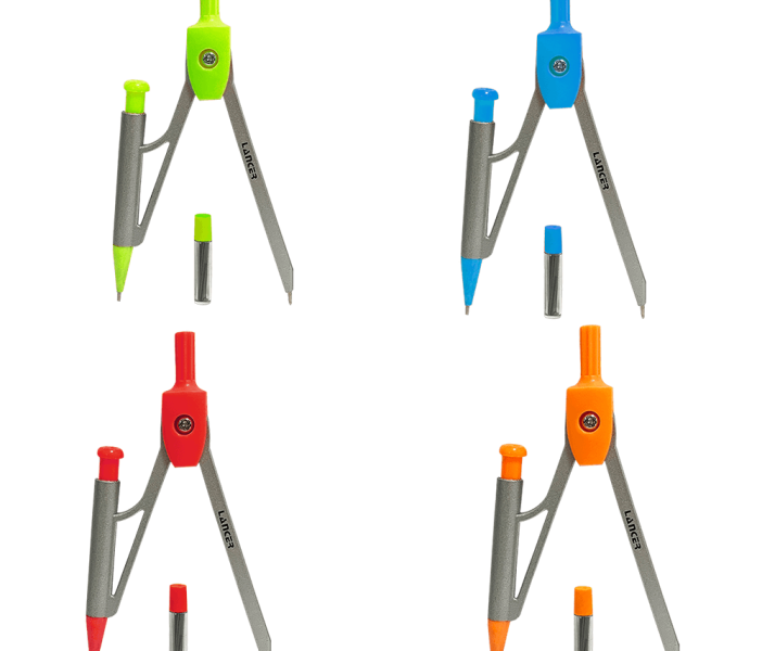 Compás + lápiz + repuesto de mina Lancer – Lancer