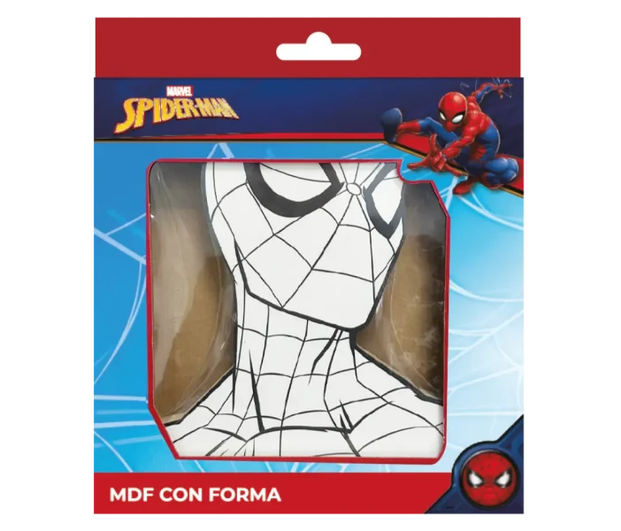 LIENZOS DISNEY SPIDERMAN LANCER MDF CON FORMA INCL.PINTURA Y PINCEL ...