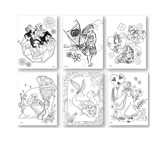 SET CREATIVO DISNEY PARA PINTAR PRINCESAS LANCER 30X40CM C.PINTURA ...