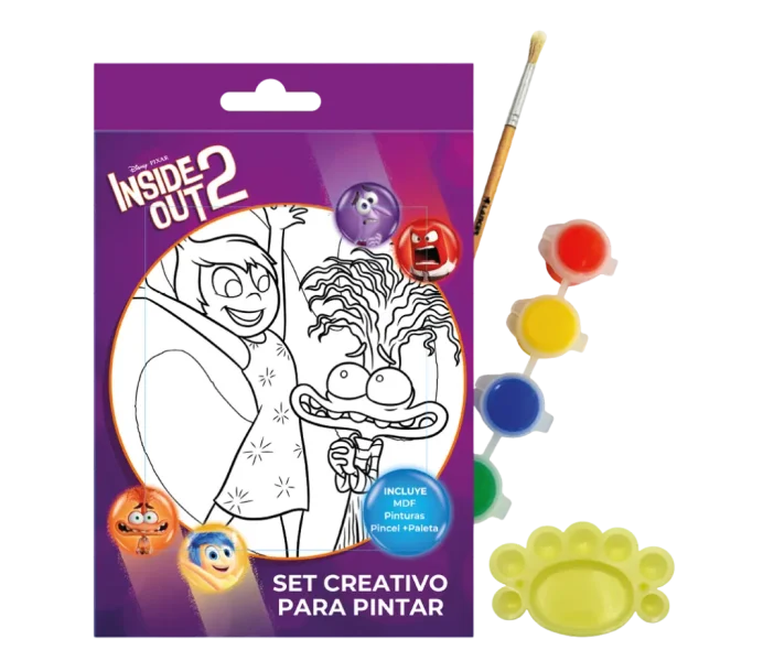 SET CREATIVO DISNEY PARA PINTAR INTENSAMENTE LANCER 30X40CM C.PINTURA ...